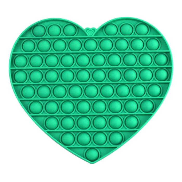 Fidget Toy | Plop Up, XXL Hjerte med glitter, 30 cm, Grønn | Lekekista ...
